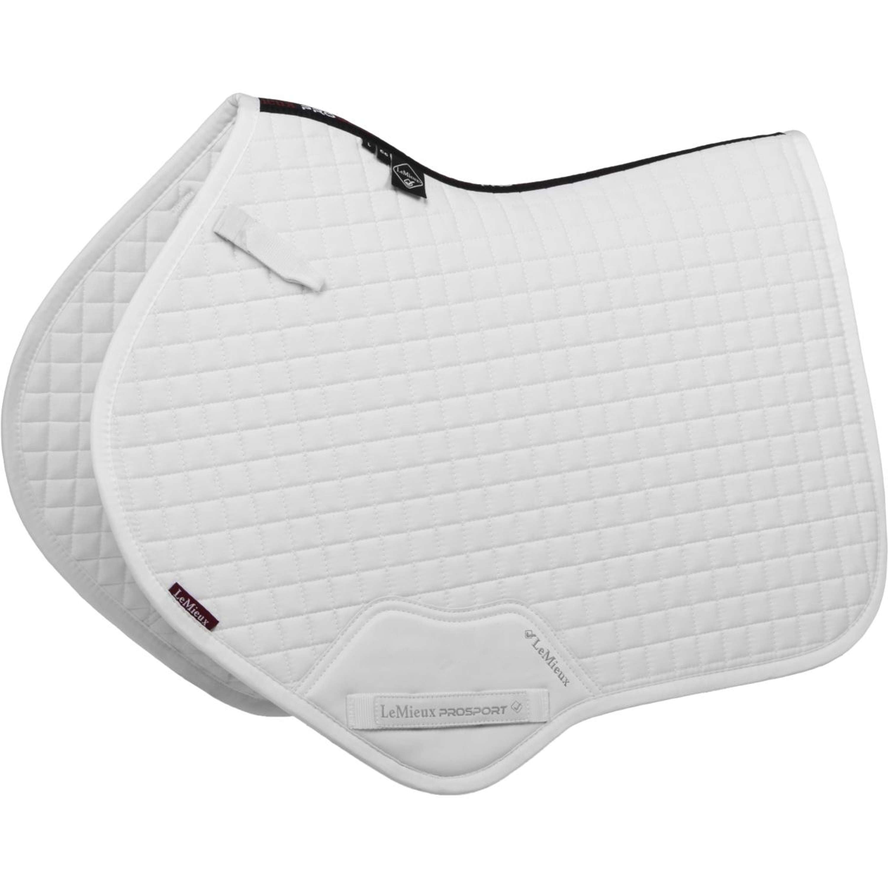 LeMieux Tapis de Selle Cotton Square Close Contact Blanc | Agradi.fr